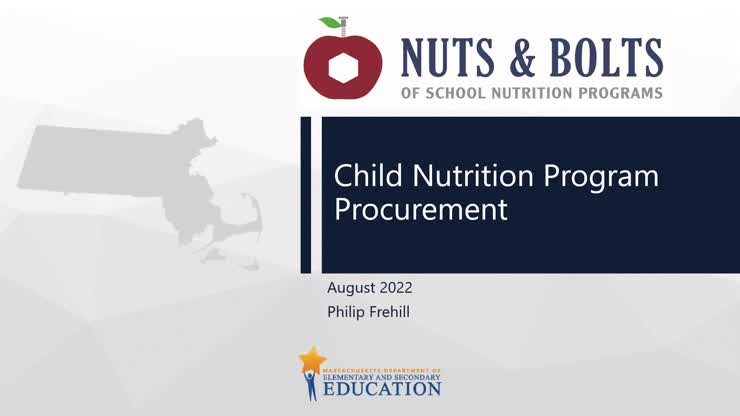 Child Nutrition Program Procurement