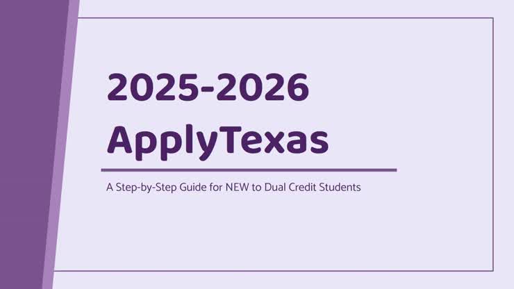 2025-2026 ApplyTexas Video Walkthrough