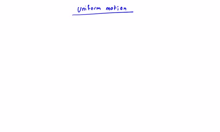 uniform motion 1