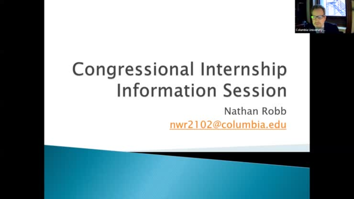 Congressional Internship Info Session