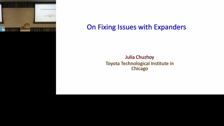 5/5/2023 - Research at TTIC - Julia Chuzhoy, TTIC