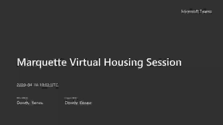 Residence Life Housing Session