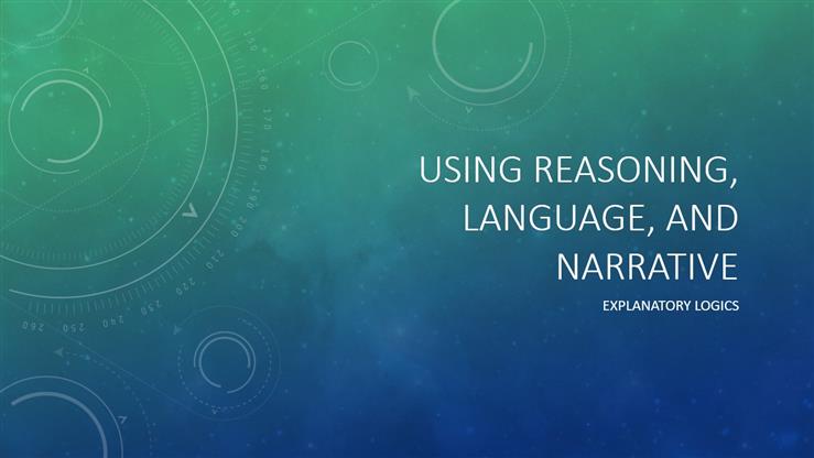 Lecture: Narrative and Reasoning