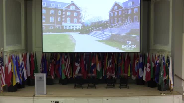Launch Babson Welcome and Student Speakers at Knight Auditorium