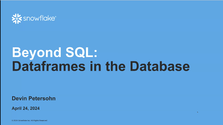 Guest Lecture: Devin Petersohn