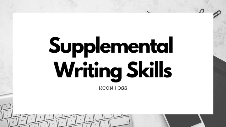 Supplemental Writing Skills