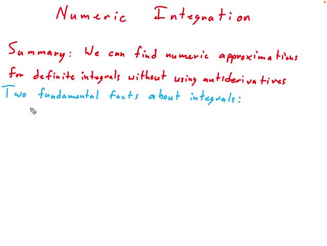 Numeric Integration