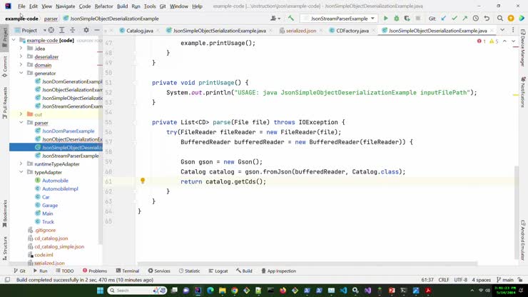 CS 240 - Creating Gson Project Dependency