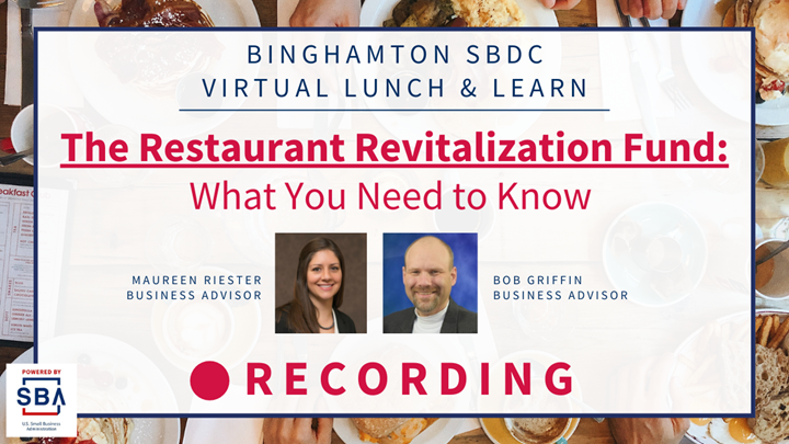 Virtual Lunch & Learn_ The Restaurant Revitalization Fund_ What You ...