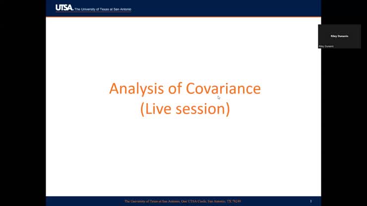L3. ANCOVA (Live session, part 1)