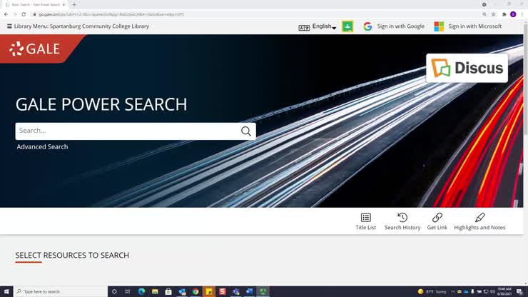 Searching in Gale Power Search