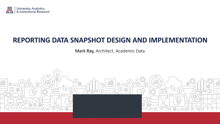 IT Summit 2022 - Reporting Data Snapshot Design and Implementation