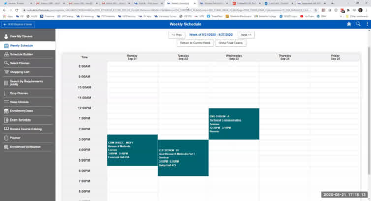 Advising Walkthrough: Checking Your Schedule