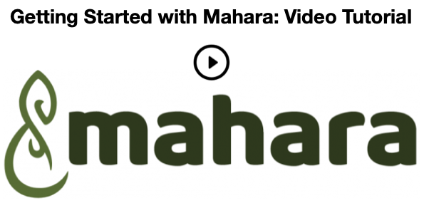 How to use Mahara