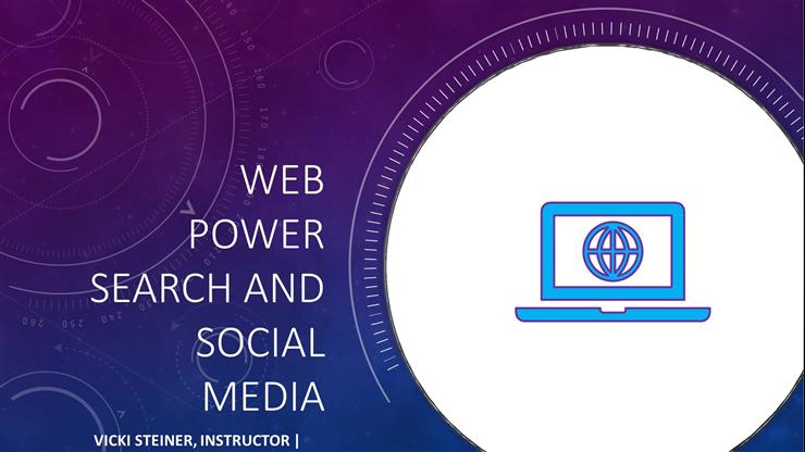 Lecture - Web Power Search and Social Media