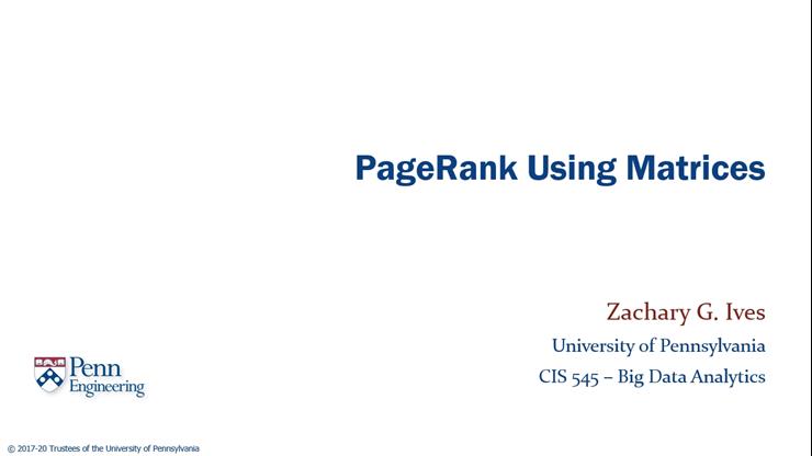 Advanced PageRank