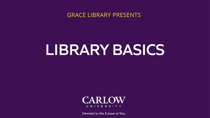 Grace Library - Library Basics