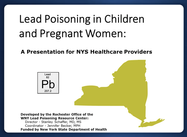 Video - Lead Poisoning in Children and Pregnant Women