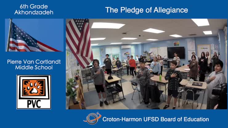 The Pledge of Allegiance - PVC 6th Grade Akhondzadeh for the Board of ...