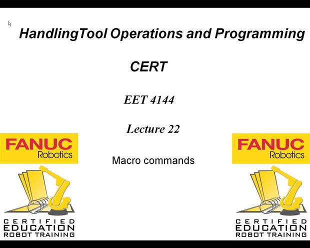 Lecture 22 Macro Commands