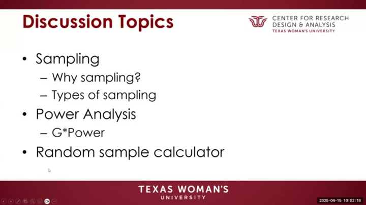 Power Analysis & Sampling