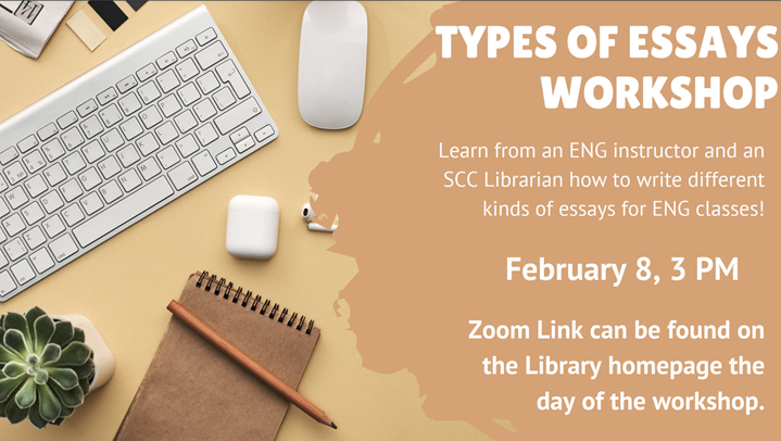 SP23-How to Write Different Types of Essays Workshop