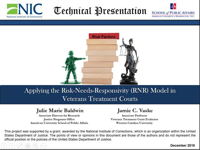 Applying the RNR model to VTCs v3