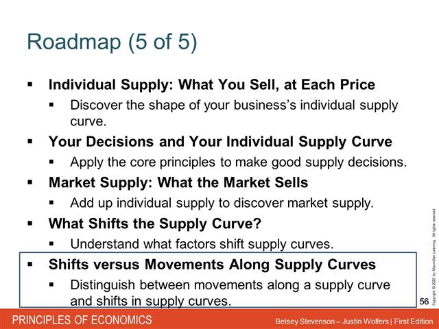Diaz - Econ 201 - F22 - Ch3 Pt5 - Shifts vs Movements Along Supply Curves