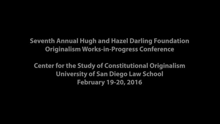 Third Paper - William Baude (Initial Presentation)