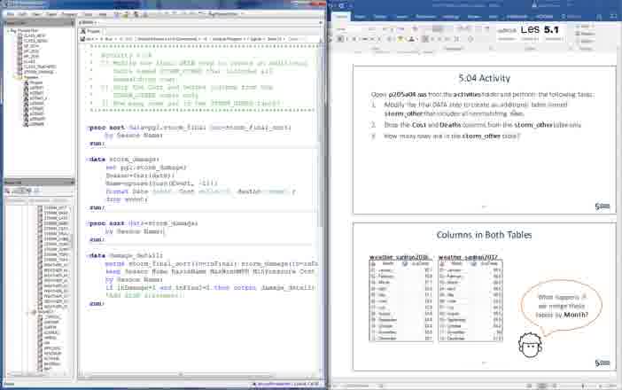 Video 58: SASP2 Chapter 5.2 Merging Tables Part II