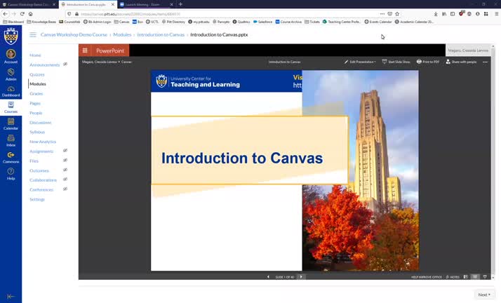 Introduction to Canvas Part 2: Adding, Organizing and Sharing Content ...