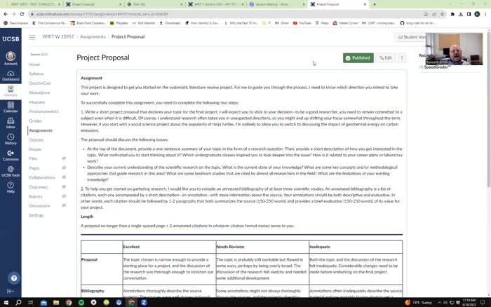 Overview of the Project Proposal