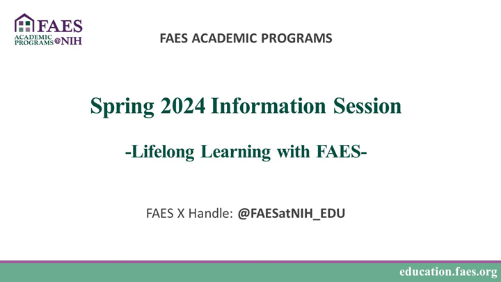 FAES Virtual Information Session - Spring (shared)
