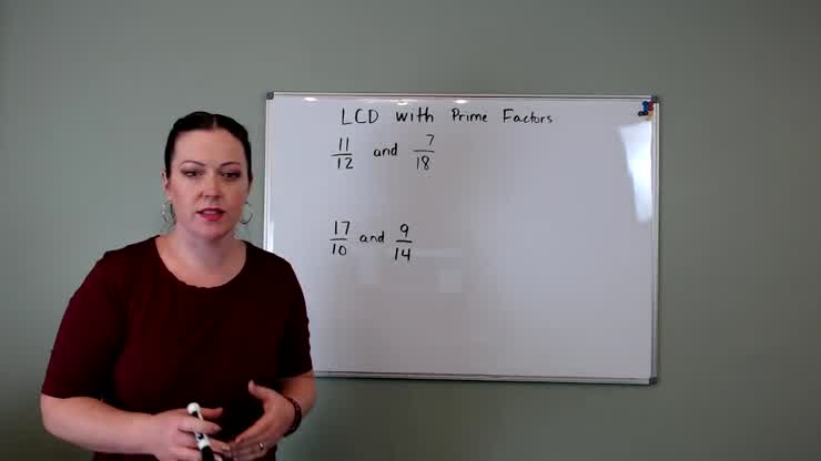 Lecture: Finding the LCD with Prime Factorization (CC)