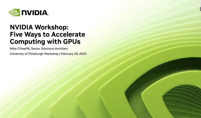 NVIDIA Presentation: 5 Ways to Get Started With GPUs