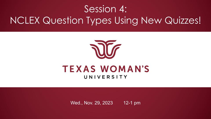 NCLEX Question Types Using New Quizzes!