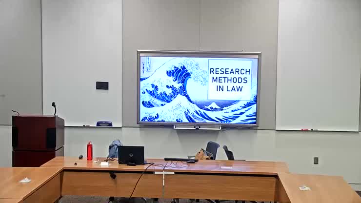 24SP_LLM RESEARCH METHODS IN LAW Section 002 on 1/10/2024 (Wed)