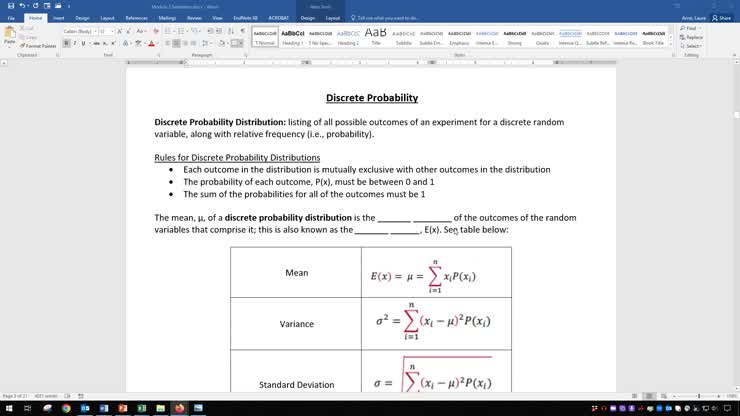 Module 3: Discrete Probability Distributions