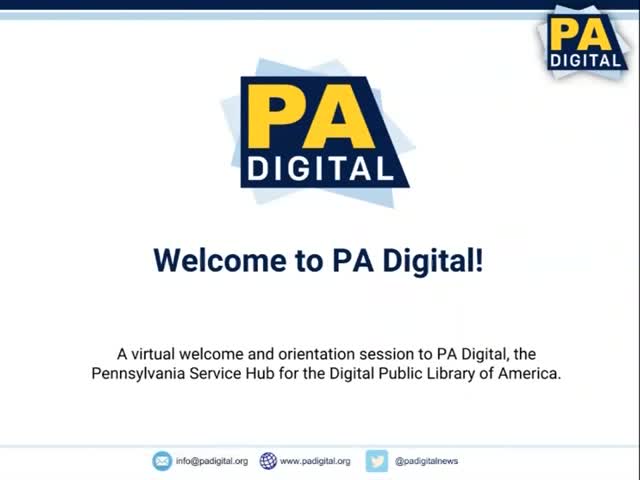 PA Digital Orientation Webinar - March 1, 2018