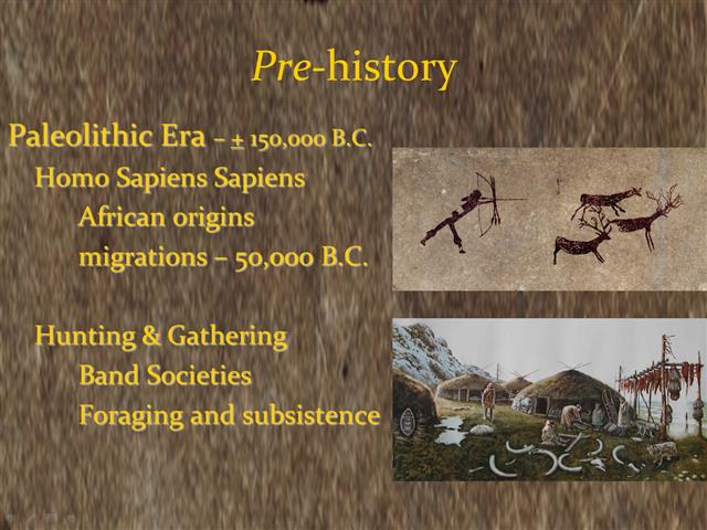 111 Lecture 1 - Prehistory (Lecture 1 - Prehistory)