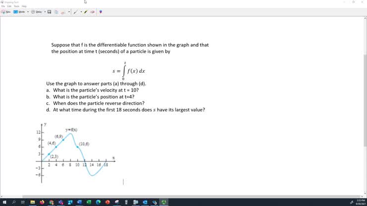Fundamental Theorem of Calculus Practice Sheet #4