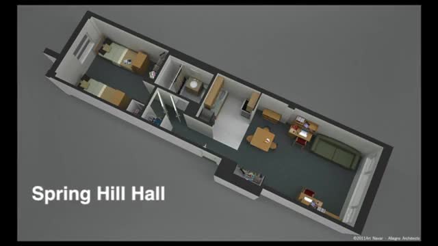 3D Room Tour - Spring Hill Hall Bedroom Double
