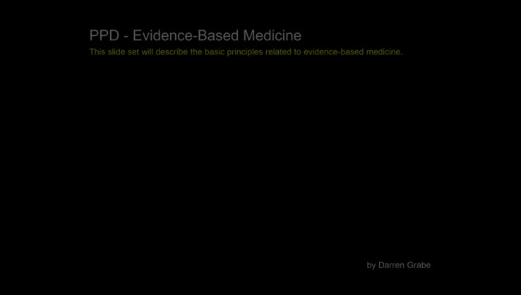PPD---Evidence-Based-Medicine