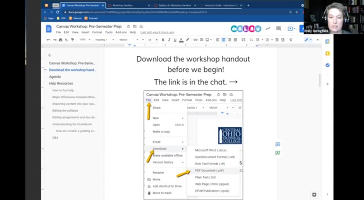 Adjunct Canvas Training (COTC) 08-04-21