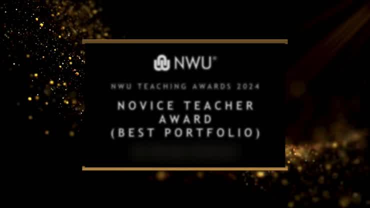 2024 Novice Teacher Award (Best Portfolio) - Ms Vernique Diedericks