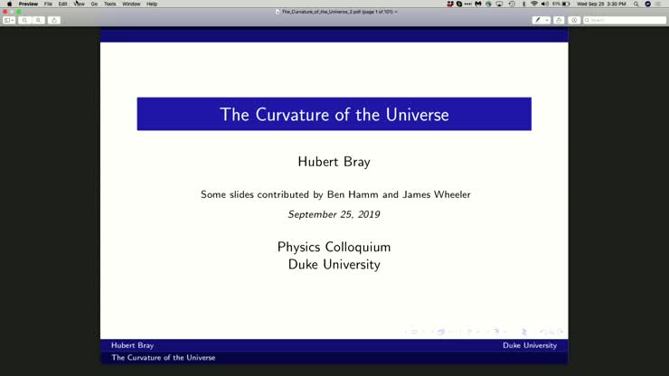 Hubert Bray - Physics 130 - Fall 2019