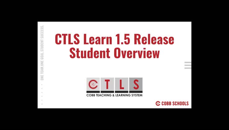 CTLS Learn Release 1.5 6-12 Student Overview