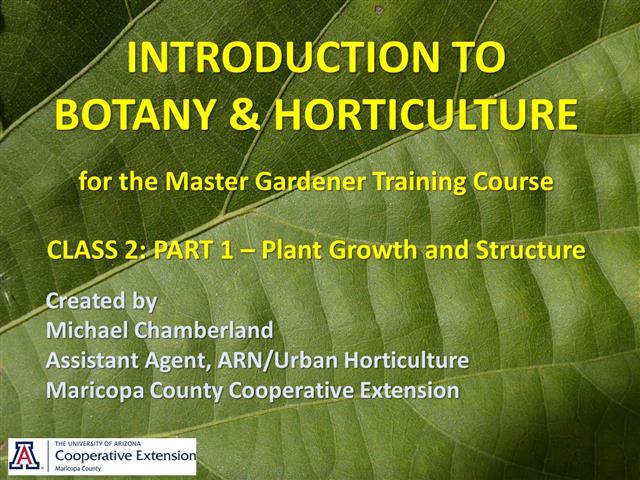 2021 Botany Class 2 Part 1