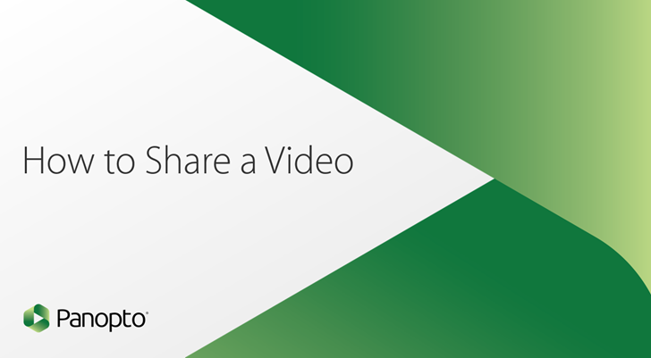 How to Share a Video