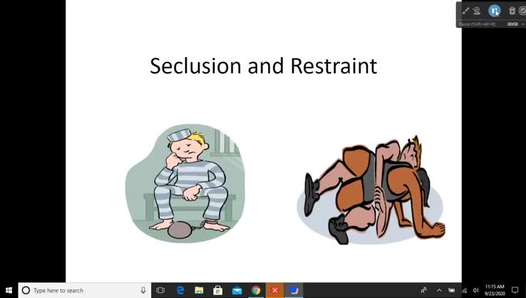 Seclusion And Restraing Training 2020 - Dutton